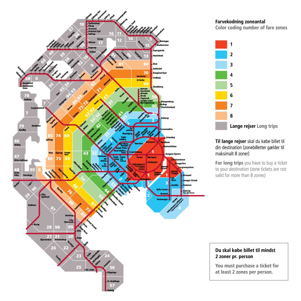 Kopenhagen Metro - Streckenplan, Fahrkarten und Tarife